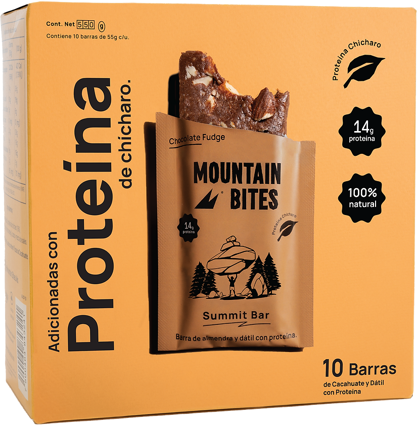 Caja 10 Barras Mountain Bites Chocolete Fudge – Bikemarket